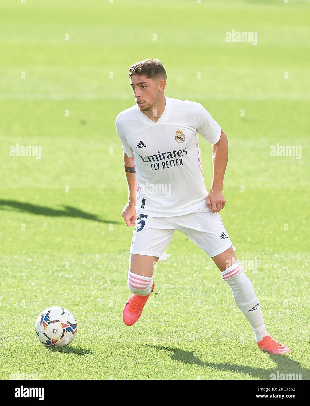 Federico, Fede Valverde of Real Madrid during the La Liga Santander ...