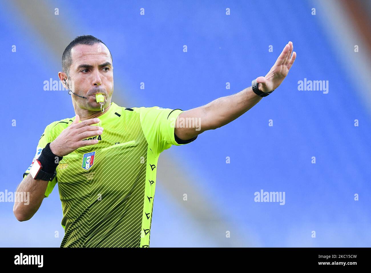The referee Marco Guida during the Serie A match between SS Lazio and ...