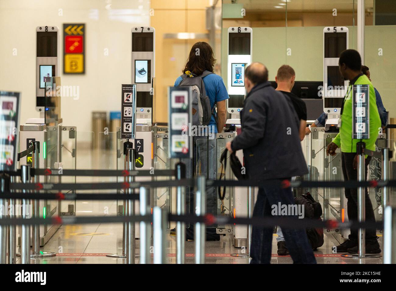 Picture shows passport control airport hi-res stock photography and ...