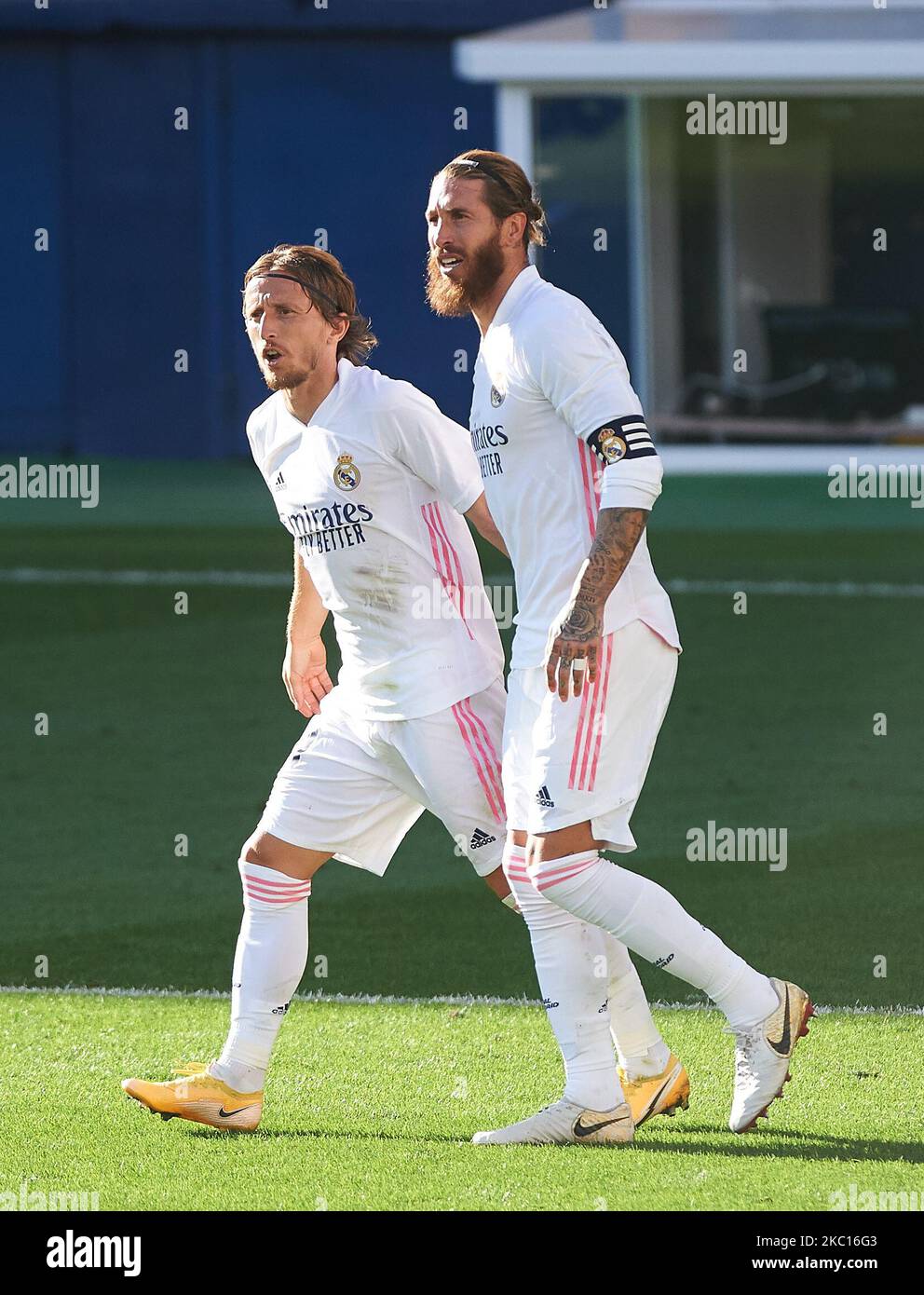 Luka Modric and Sergio Ramos of Real Madrid during the La Liga ...