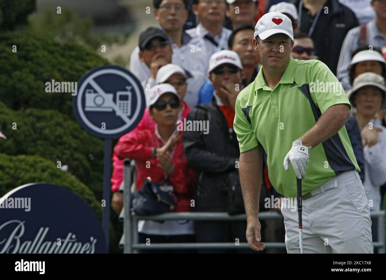 Marcus Fraser of Australia in action during the fourth round of the ...