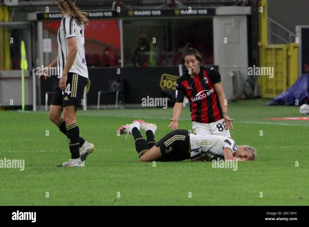 Claudia Mauri of AC Milan in action during Milan Women vs Juventus ...