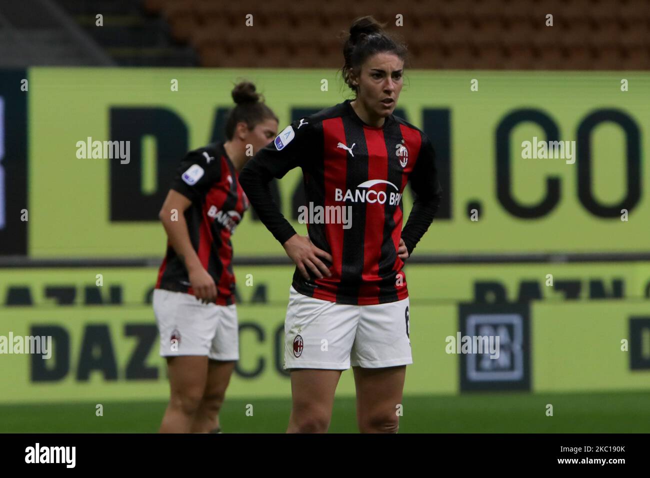 Laura Fusetti of AC Milan in action during Milan Women vs Juventus ...