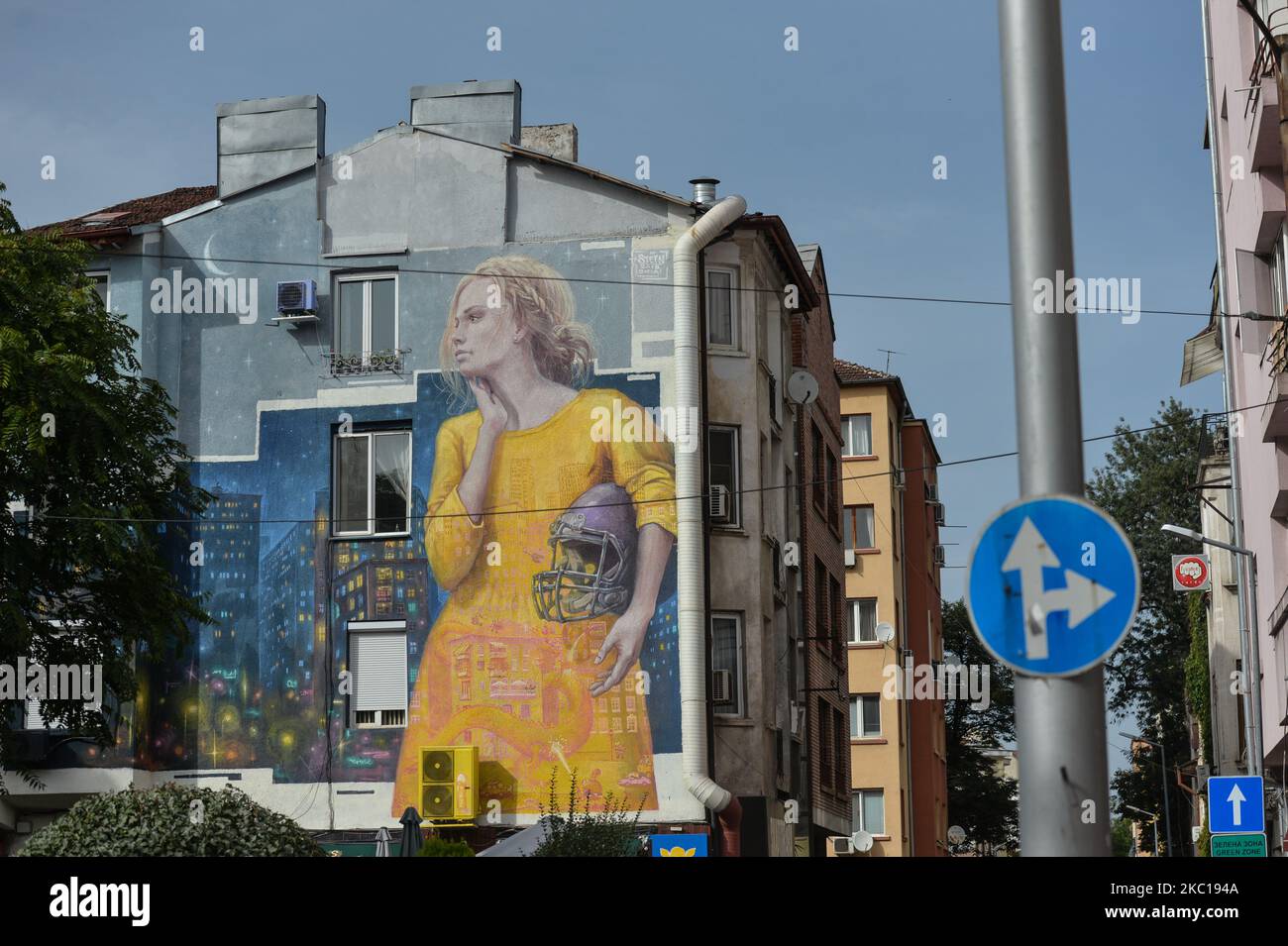 An example of a graffiti seen in Sofia city center. On Monday, October ...