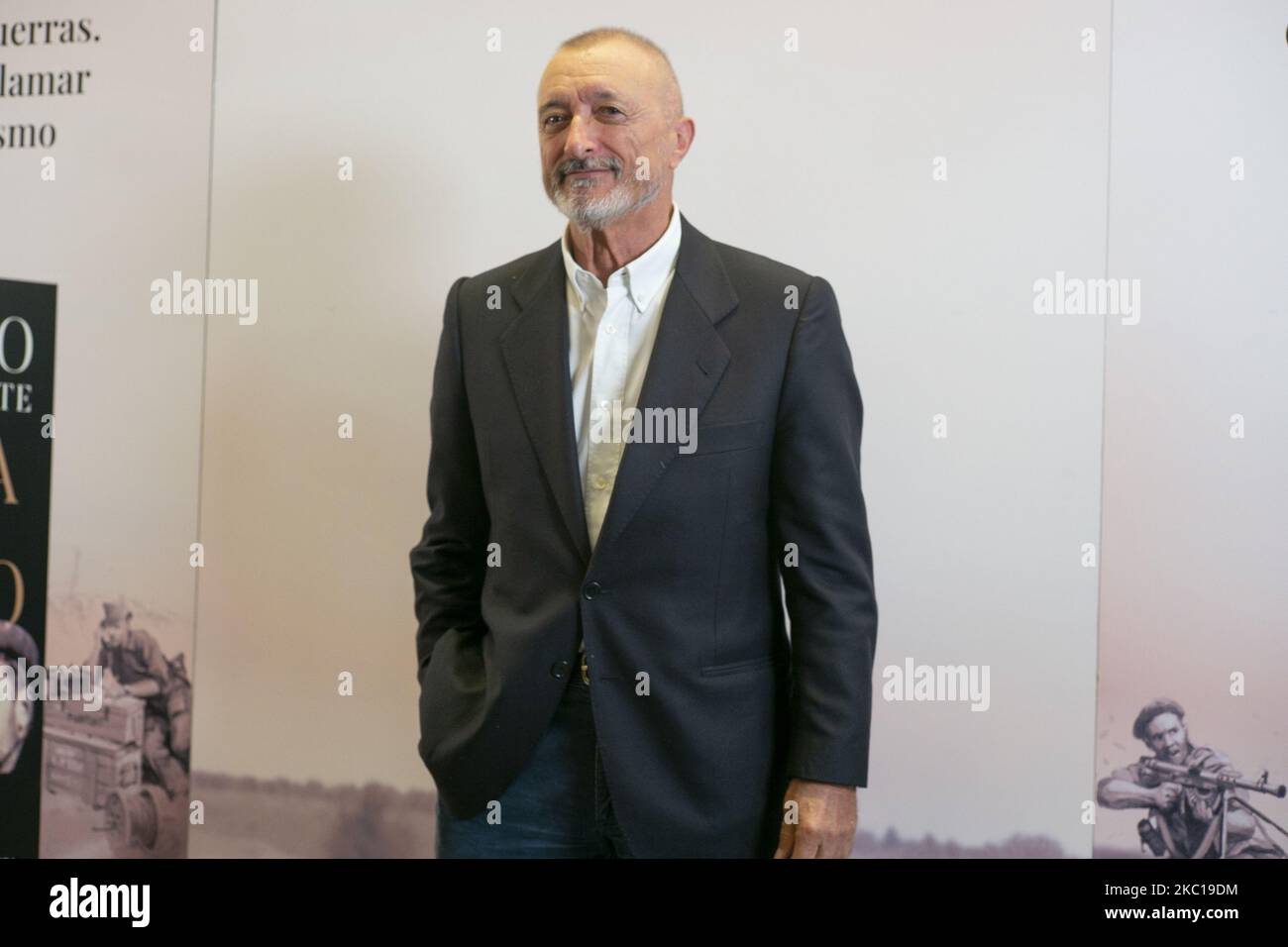 Spanish writer Arturo Perez Reverte attends the presentation of his new ...