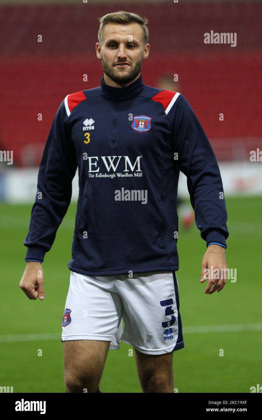Nick Anderton of Carlisle United before the EFL Trophy match between ...