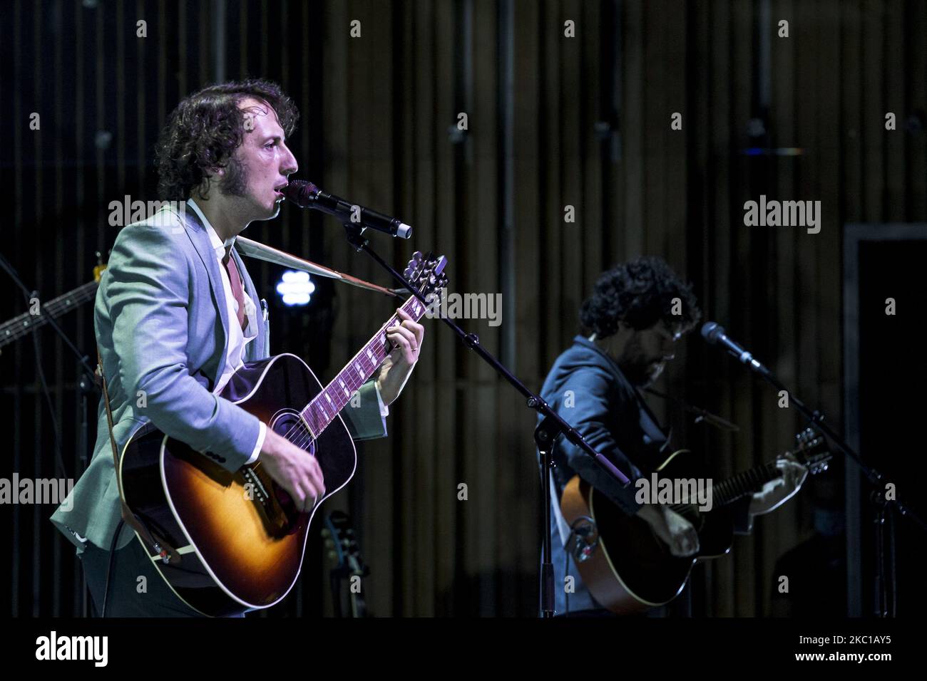 Portuguese singer Samuel Úria, gives a concert, at Casa da Música, in ...