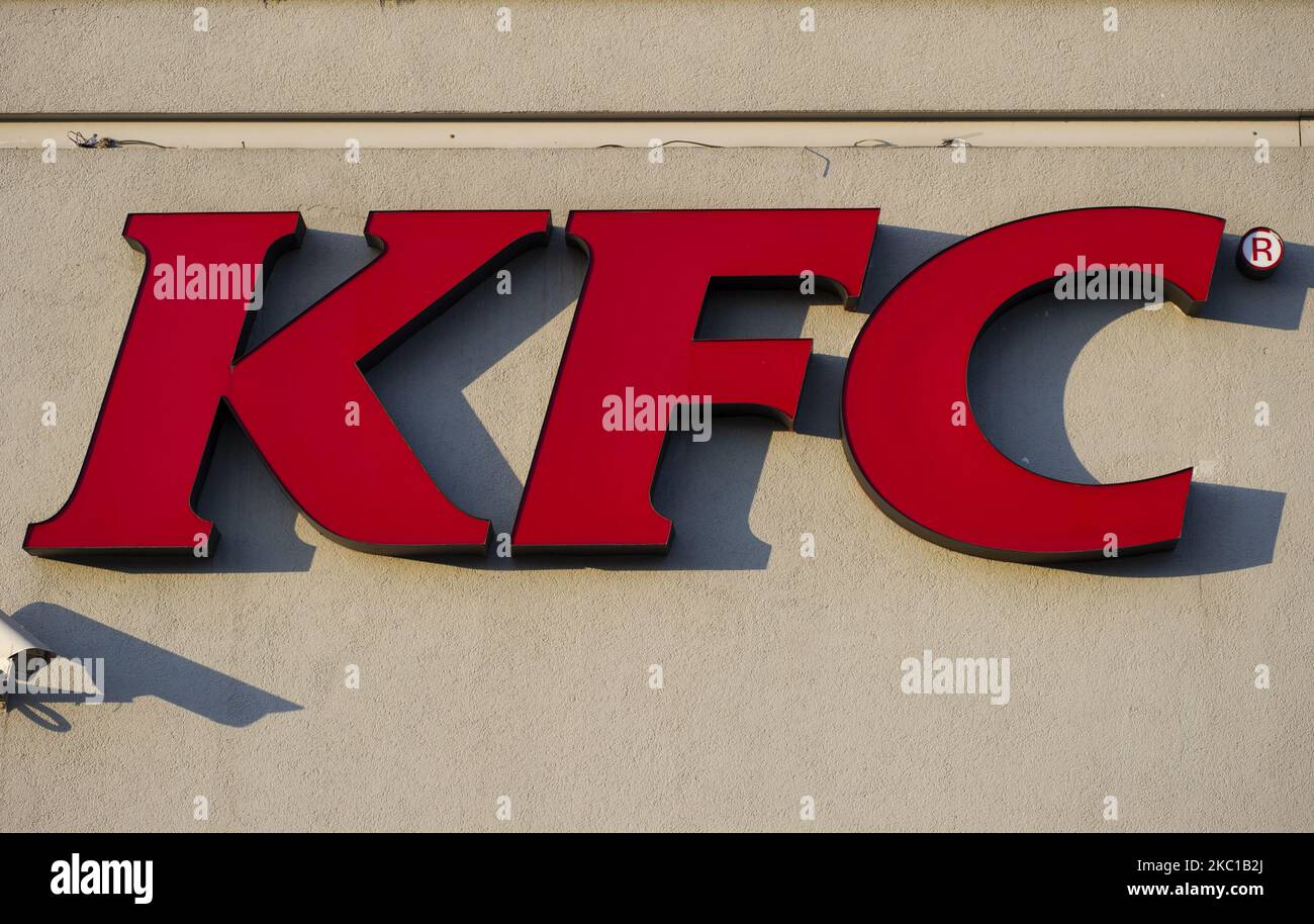 American fast food restaurant chain sign is seen on October 7, 2020 in ...