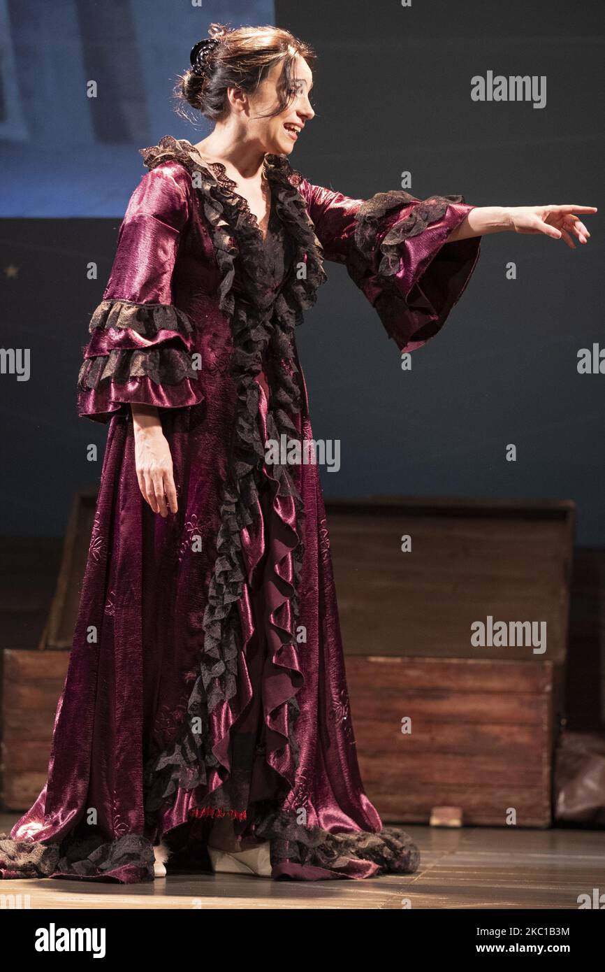 the actress Denise Despeyroux during her performance in the play ...
