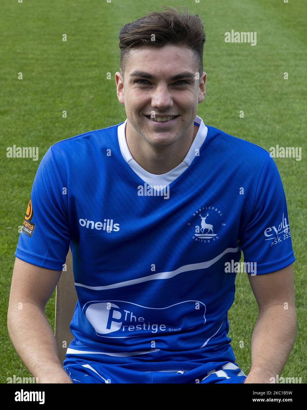 Josh MacDonald during the Hartlepool United 1st team squad photocall at ...