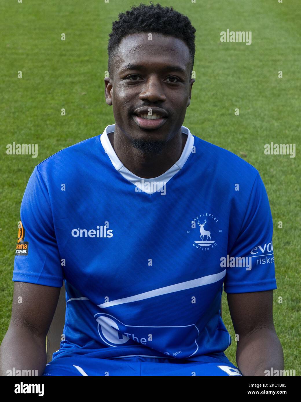 Timi Odusina during the Hartlepool United 1st team squad photocall at ...