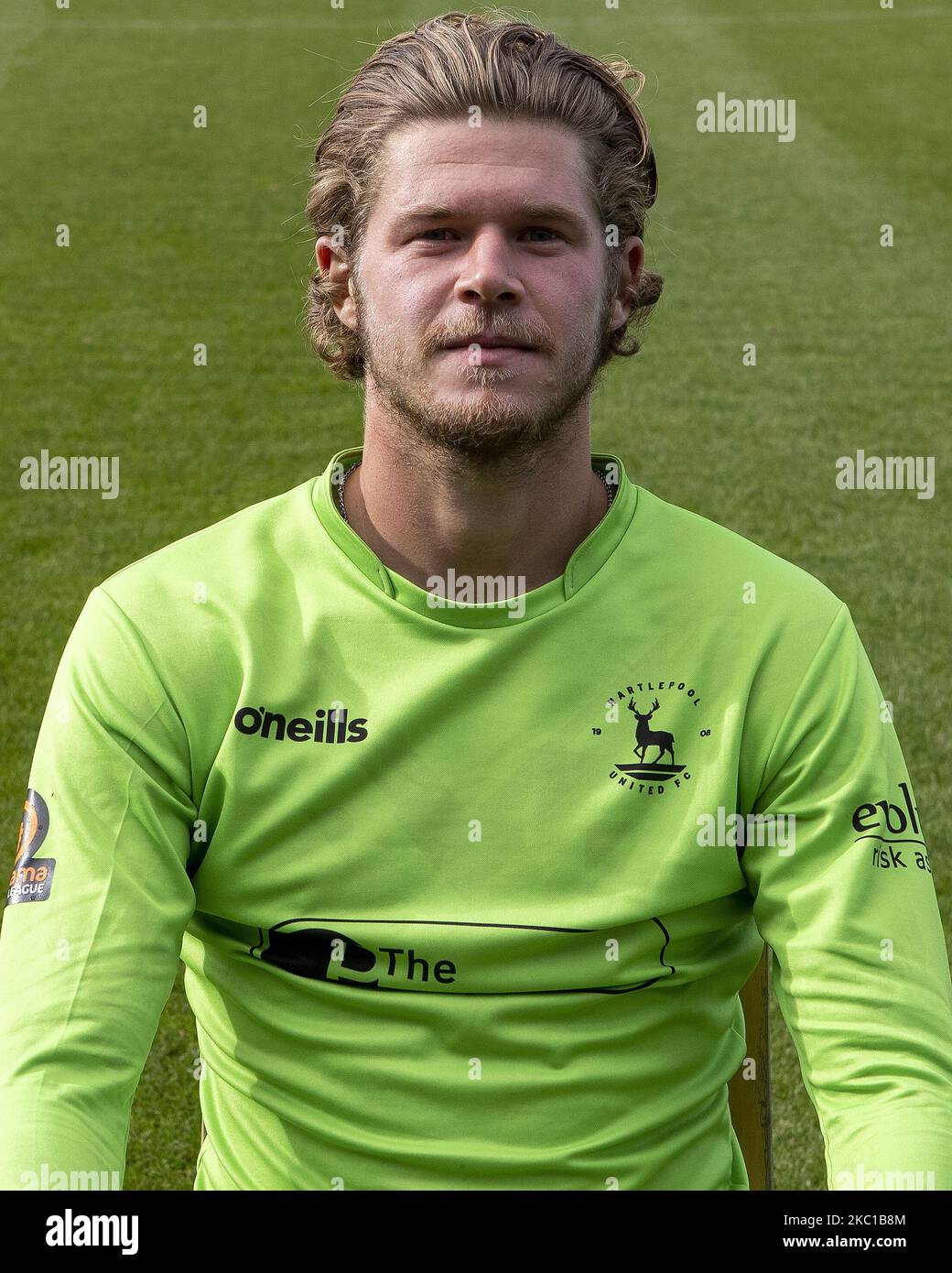 Ben Killip during the Hartlepool United 1st team squad photocall at Victoria Park, Hartlepool on ...