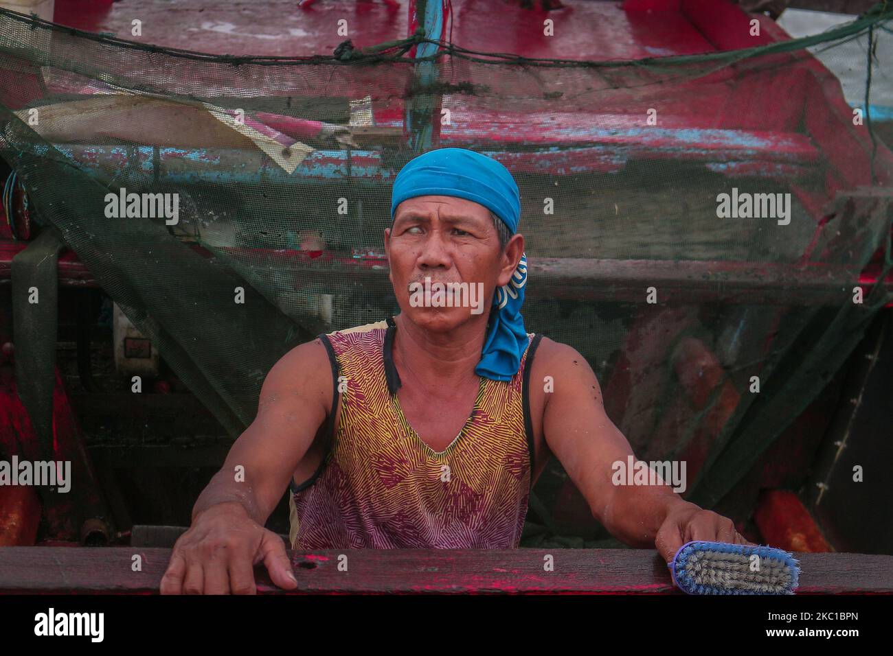 A group of men in Binangonan, Rizal harvested a small freshwater shells ...