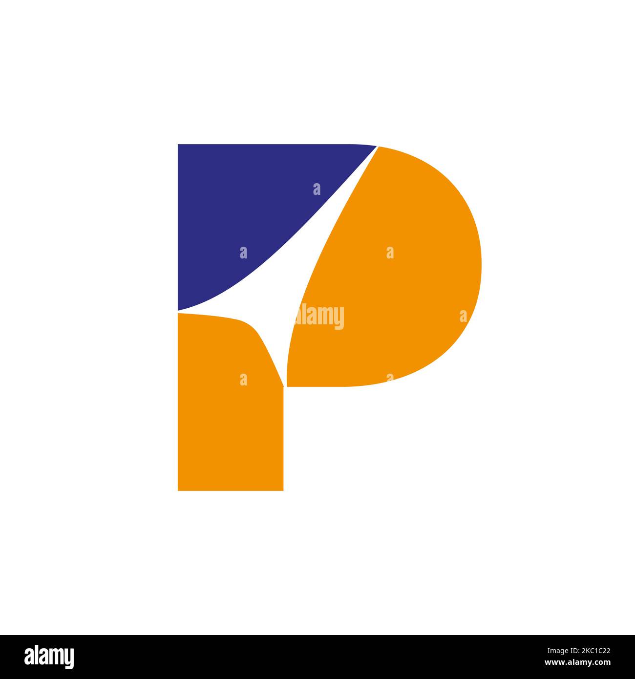 Letter P Logo Design, Minimalist P Letter Monogram Initial Based Vector ...