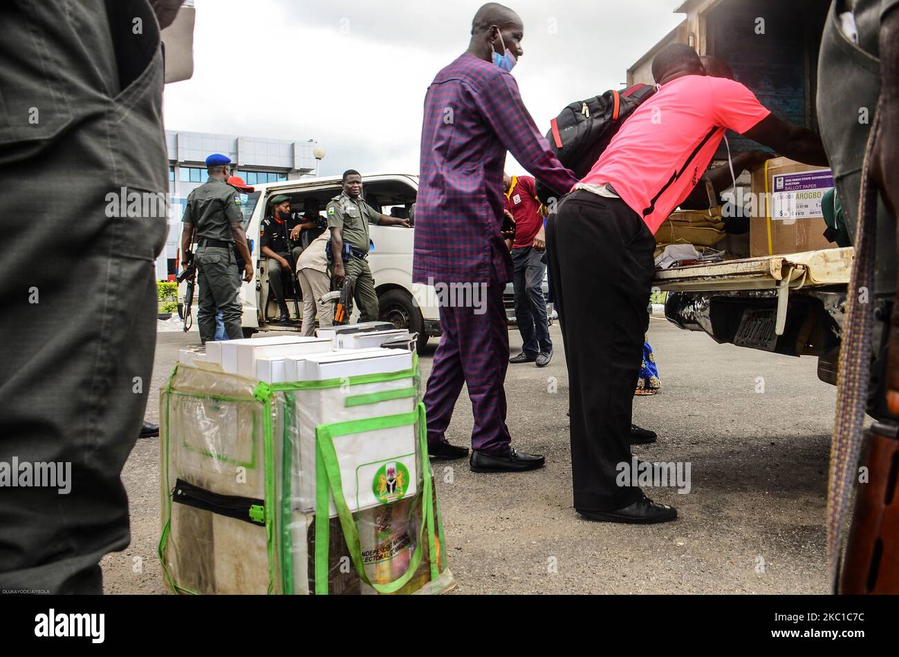 Official of independent national electoral commission hi-res stock ...