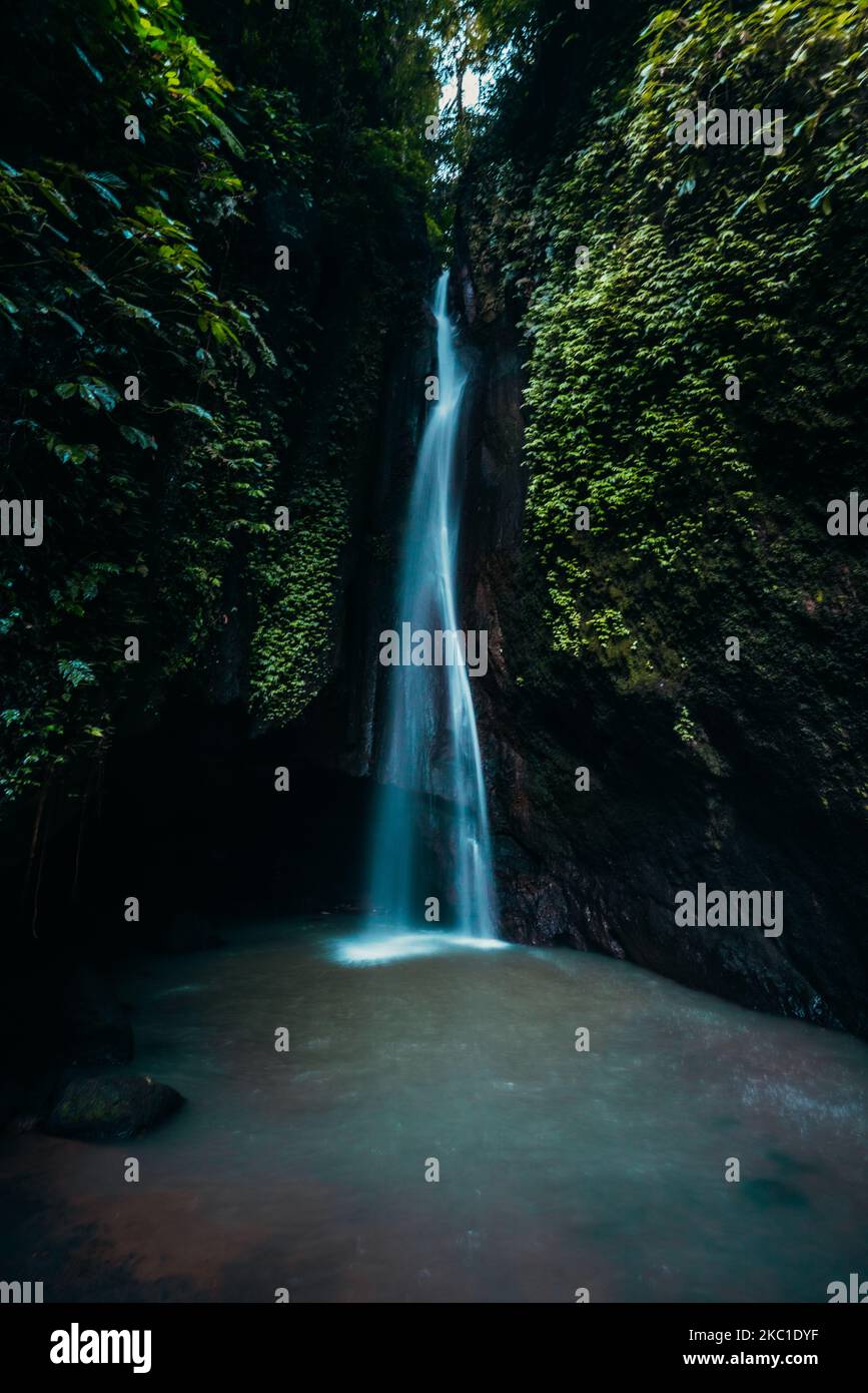 Beauty of leke leke waterfall in bali Stock Photo - Alamy