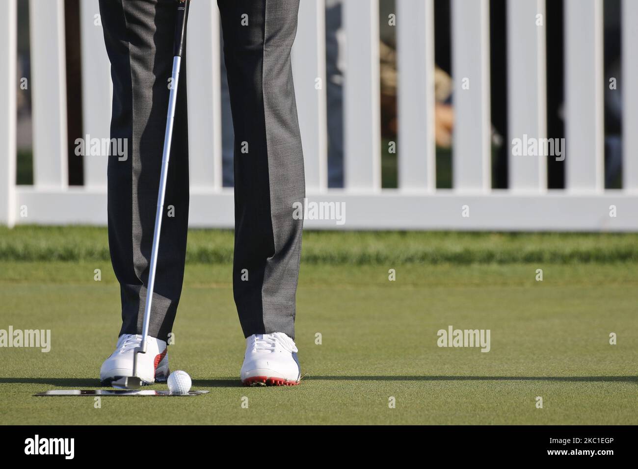 United States Team Player action during the Presidents Cup Preparation ...