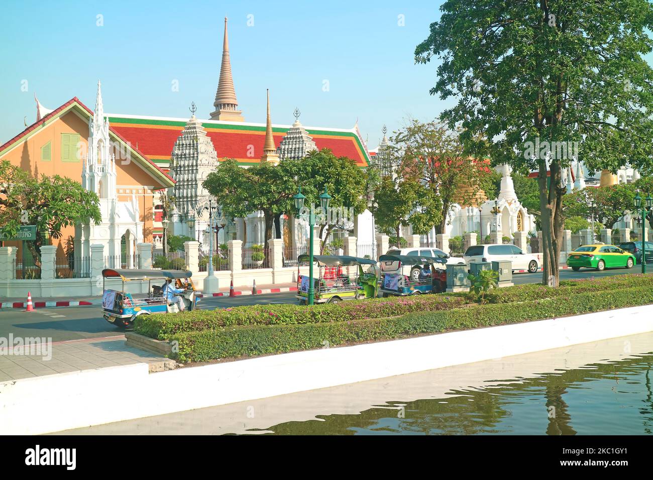 Wat Ratchabophit Buddhist Temple with Impressive Mausoleums of Thai ...