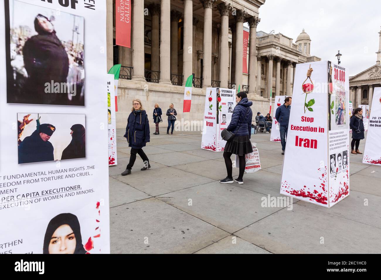 An exhibition "Stop Execution in Iran' calling Iranian government to ...