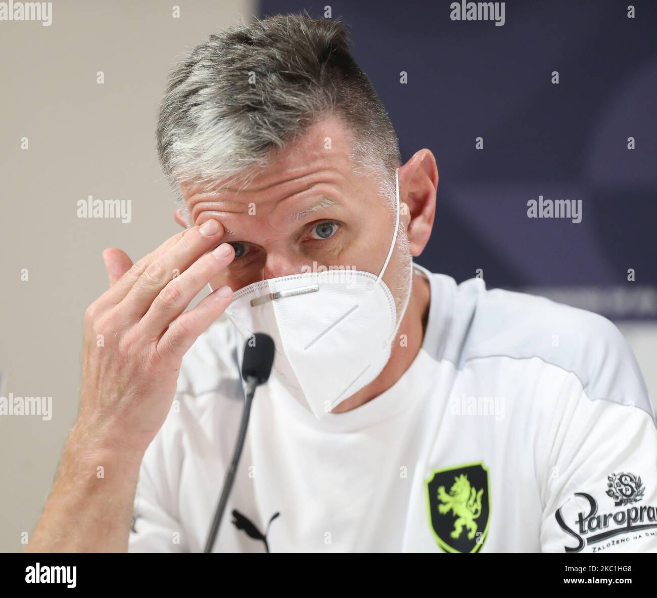 Jaroslav Silhavy, coache of Czech national team during a press ...