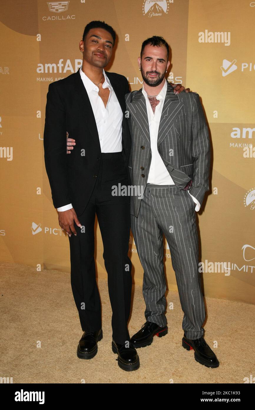 Owen Thiele and Jordan Firstman attends the 2022 amfAR Gala Los Angeles ...