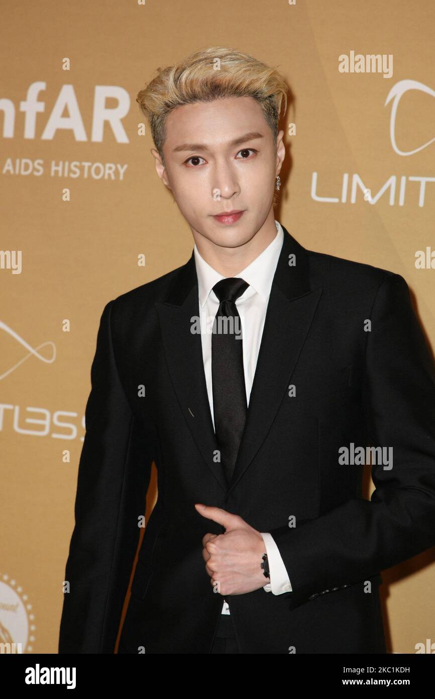 Lay Zhang attends the 2022 amfAR Gala Los Angeles at Pacific Design ...