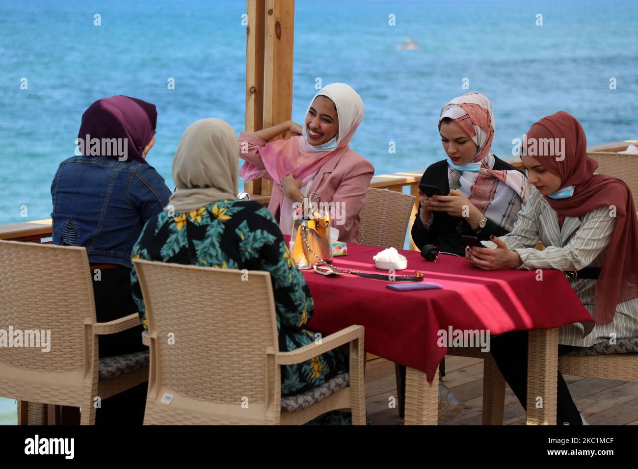 Gaza beach café hi-res stock photography and images - Alamy