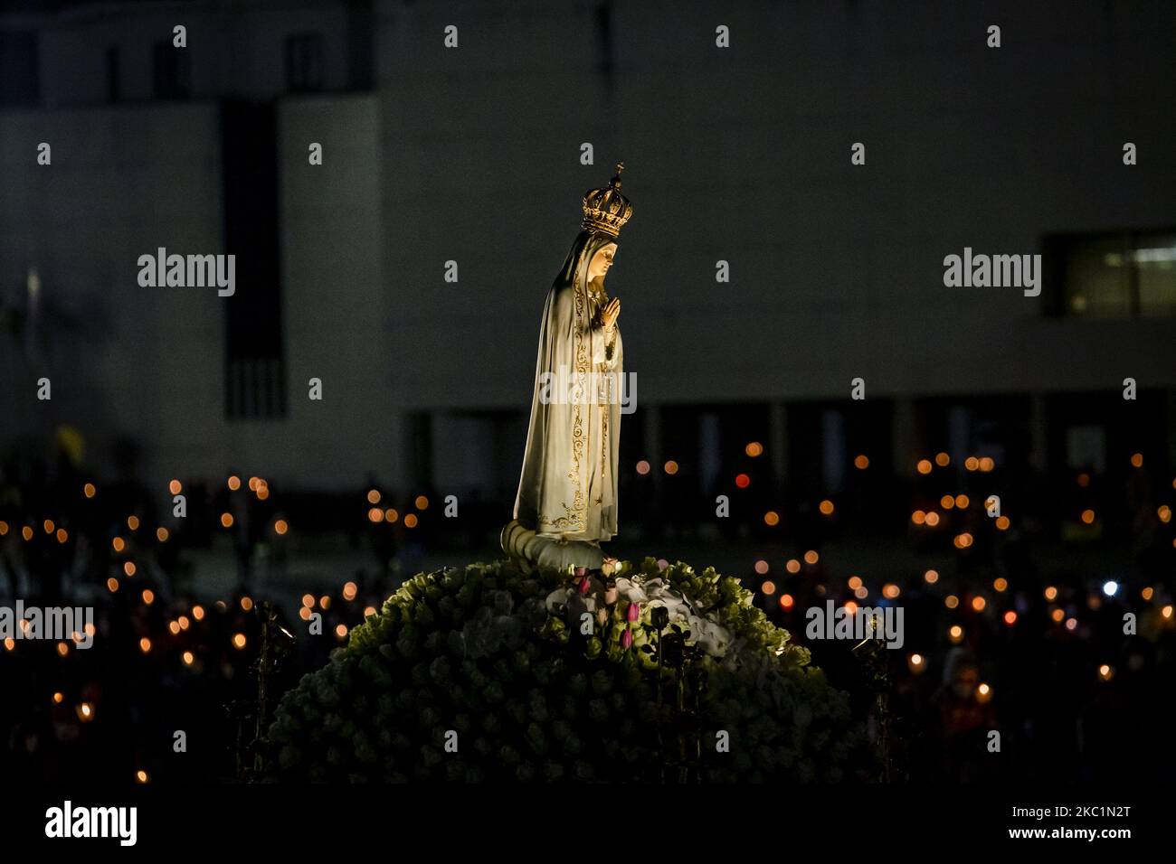 Pilgrimage to the Sanctuary of Fátima, on the day that the candle ...
