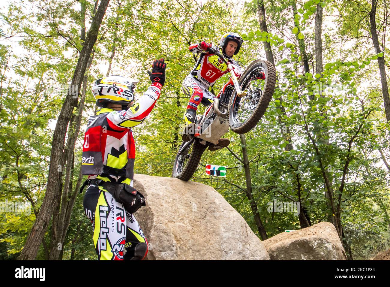 FIM TrialGP World Championships; Adam Raga Sans, TRRS Team, in action ...