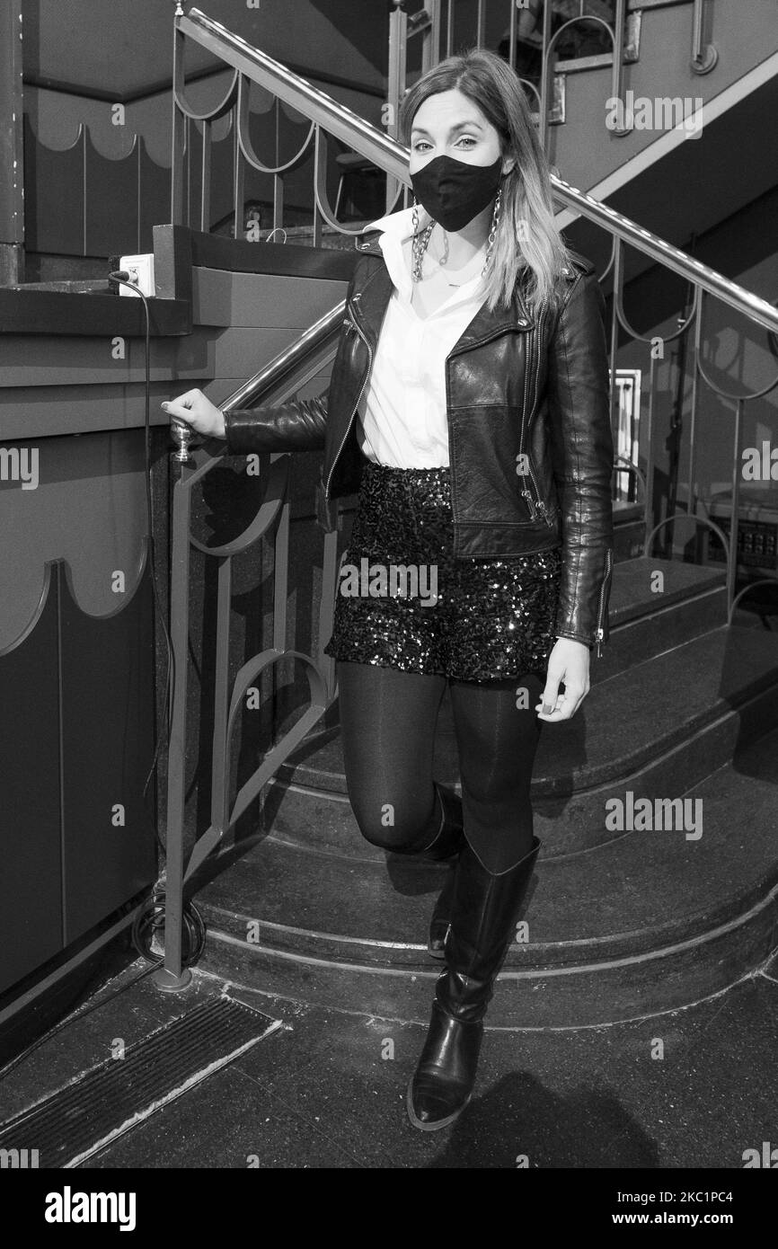 the singer Leire Martinez of the group La Oreja de Van Gogh poses ...