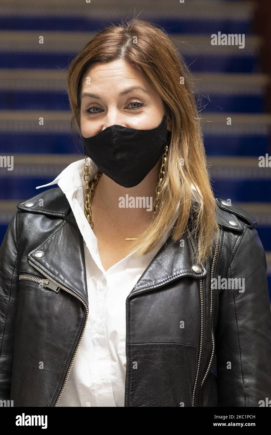 the singer Leire Martinez of the group La Oreja de Van Gogh poses ...