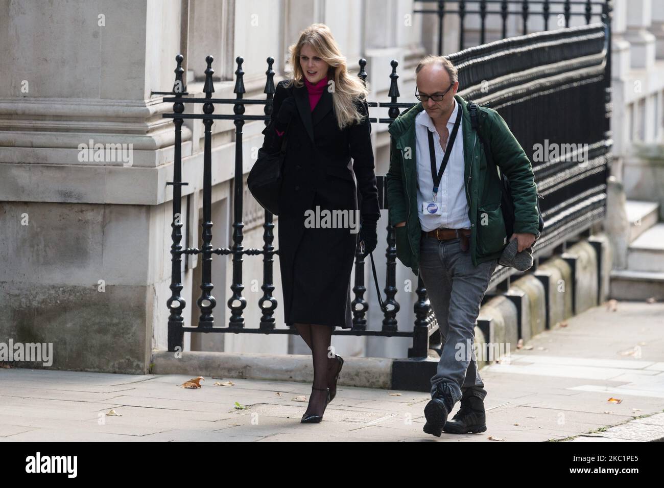 A UK Government Adviser Cleo Watson (L) and Special Political Adviser ...