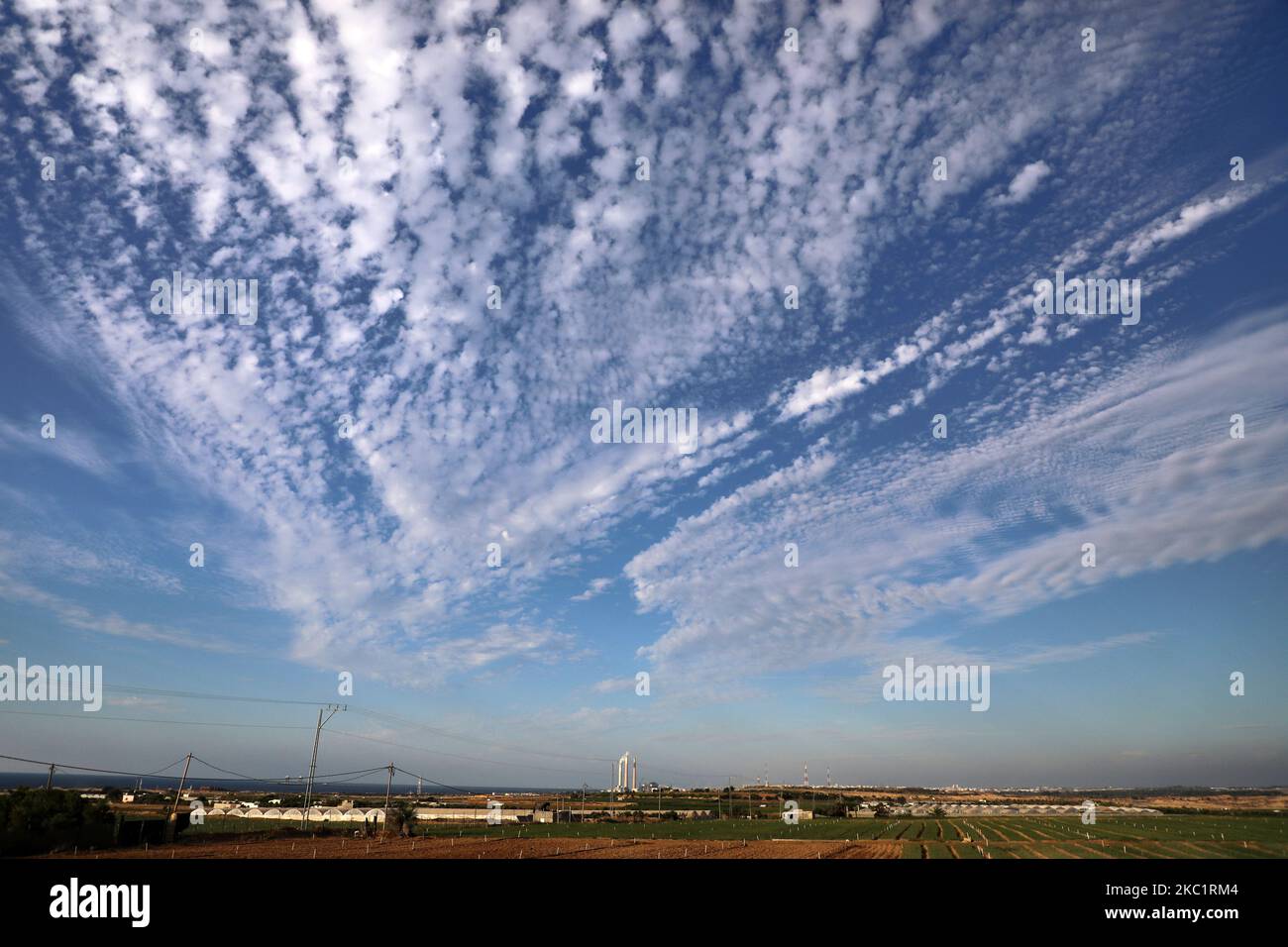 A General view the fields in Beit Lahia in the northern Gaza Strip Near ...