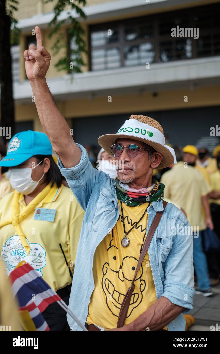 Pro-democracy activists and students gathered in numbers in Bangkok on ...