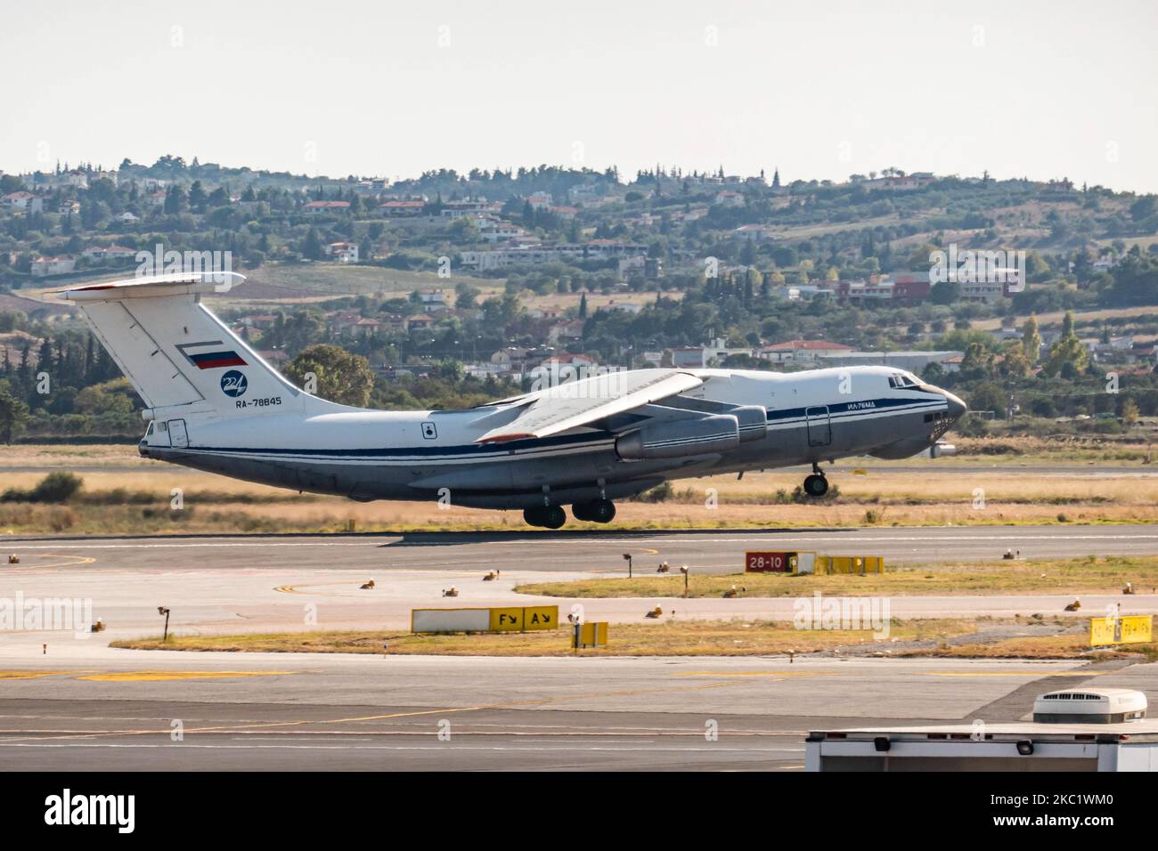 A Soviet Union made Ilyushin Il-76MD commercial freighter aircraft ...