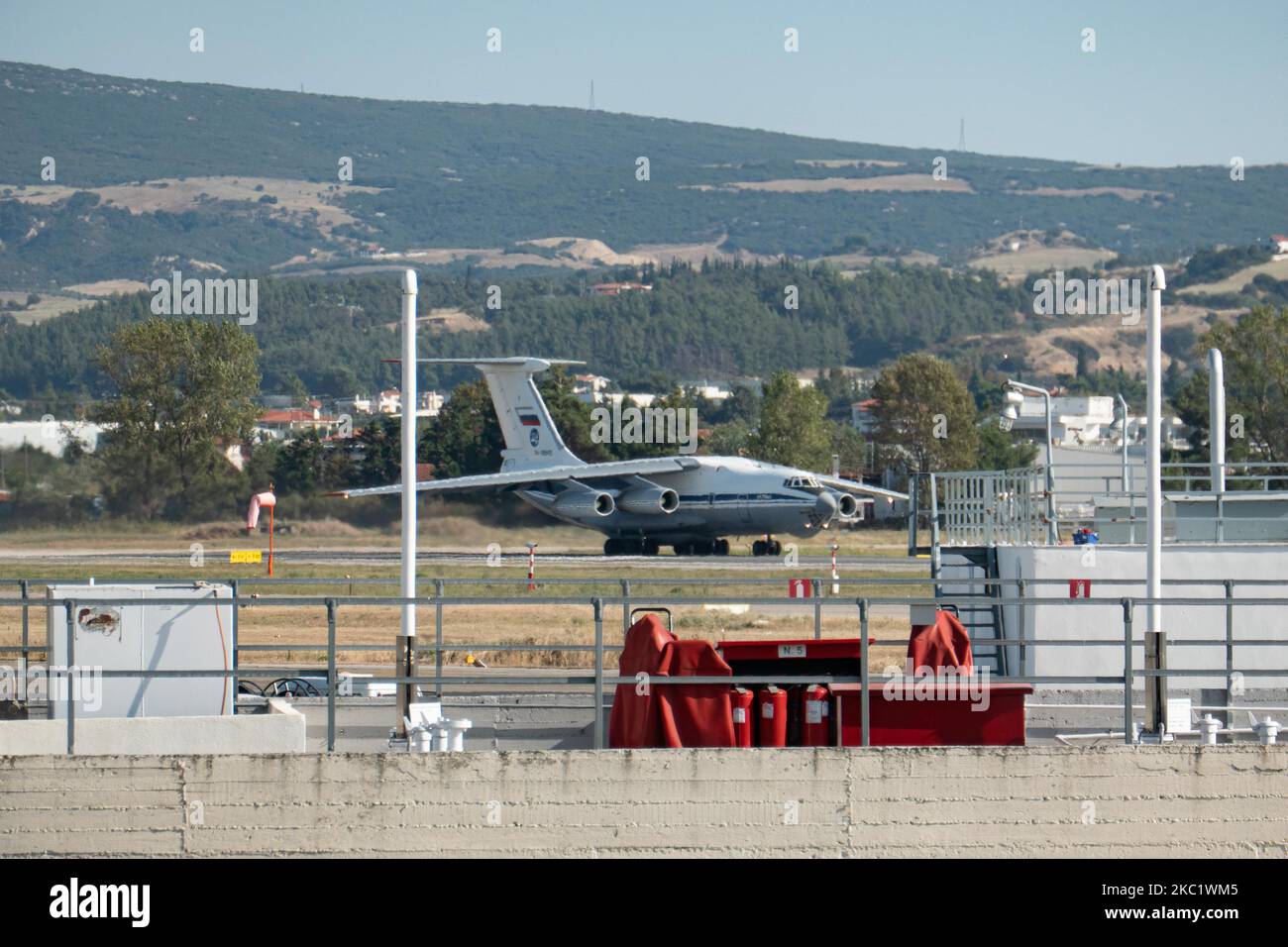 A Soviet Union made Ilyushin Il-76MD commercial freighter aircraft ...