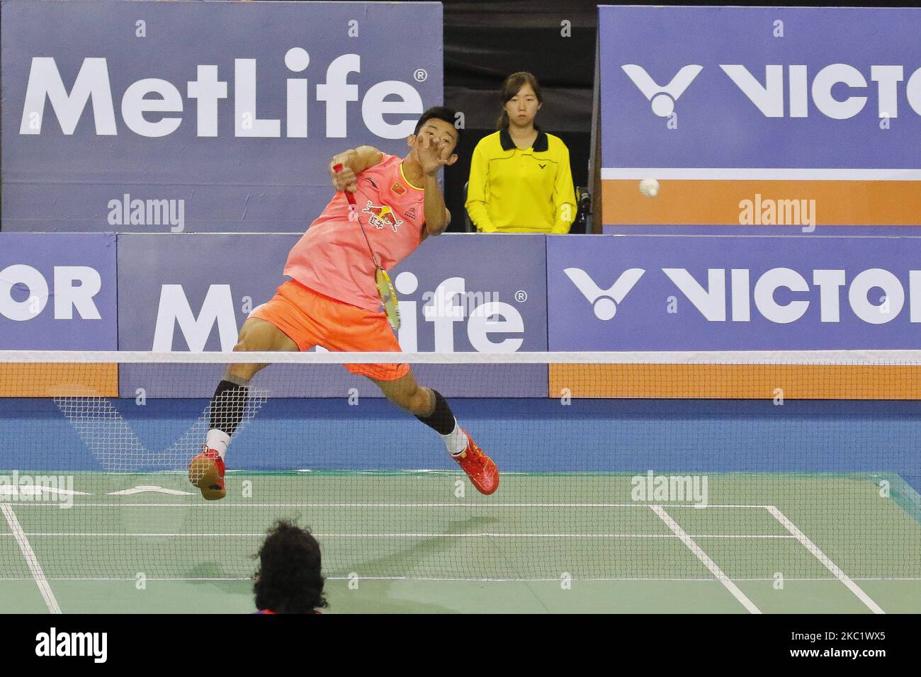 China's Chen Long play match during men's single final match against ...