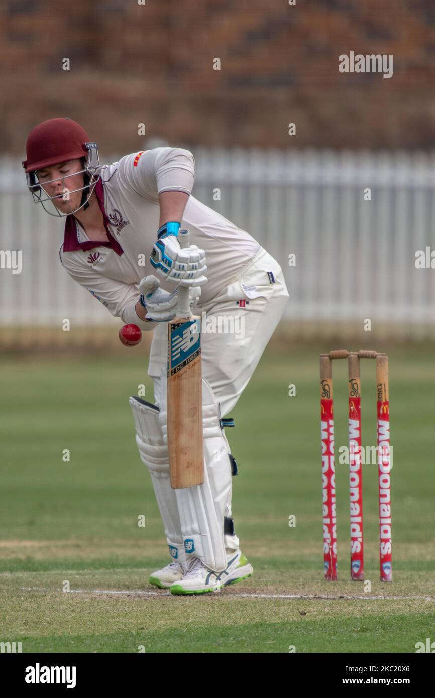 Jamie Bekis of the Gordon Cricket Club bats during day one of the NSW ...