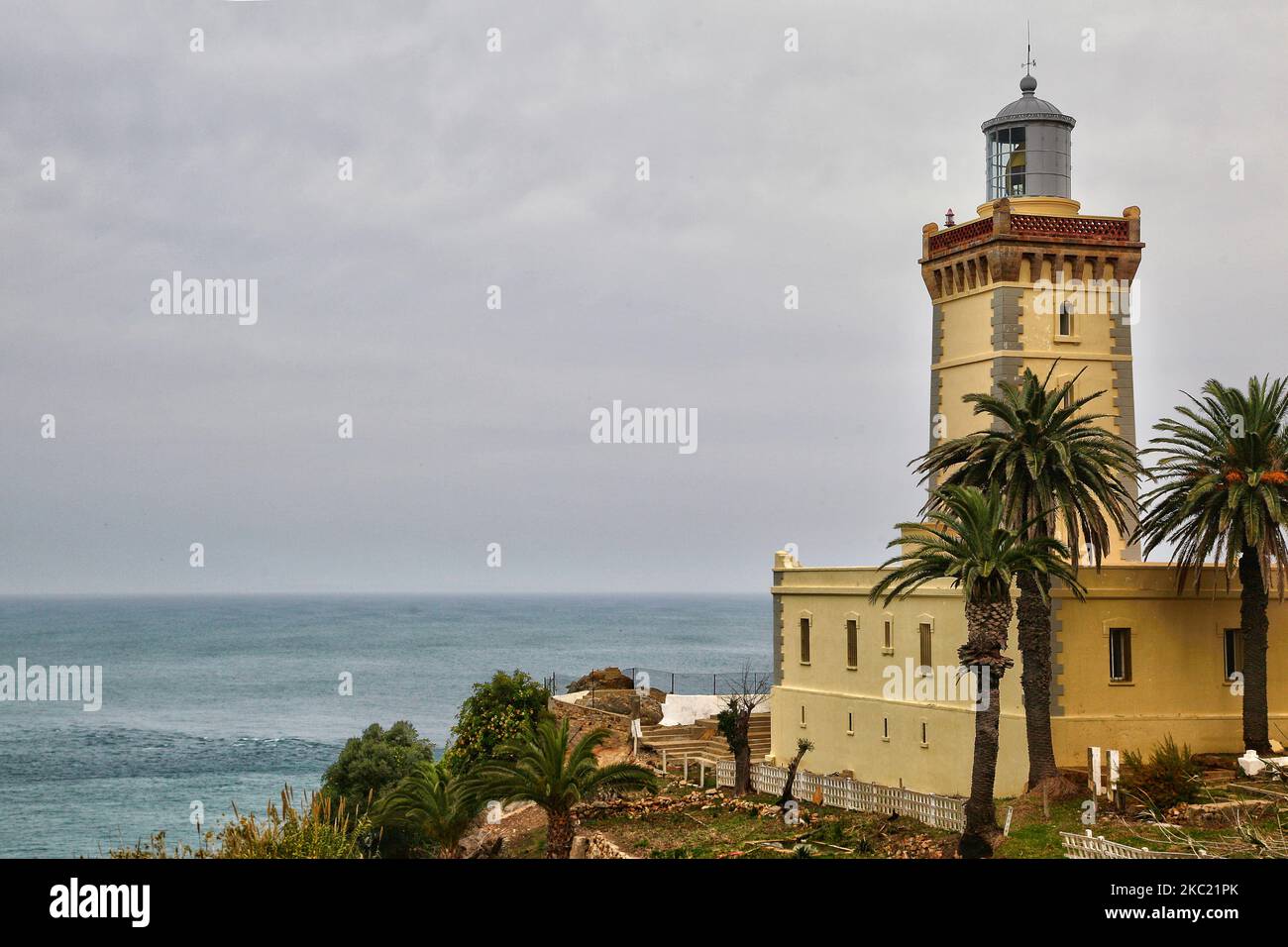 Cape Spartel Lighthouse at the entrance to the Strait of Gibraltar in ...
