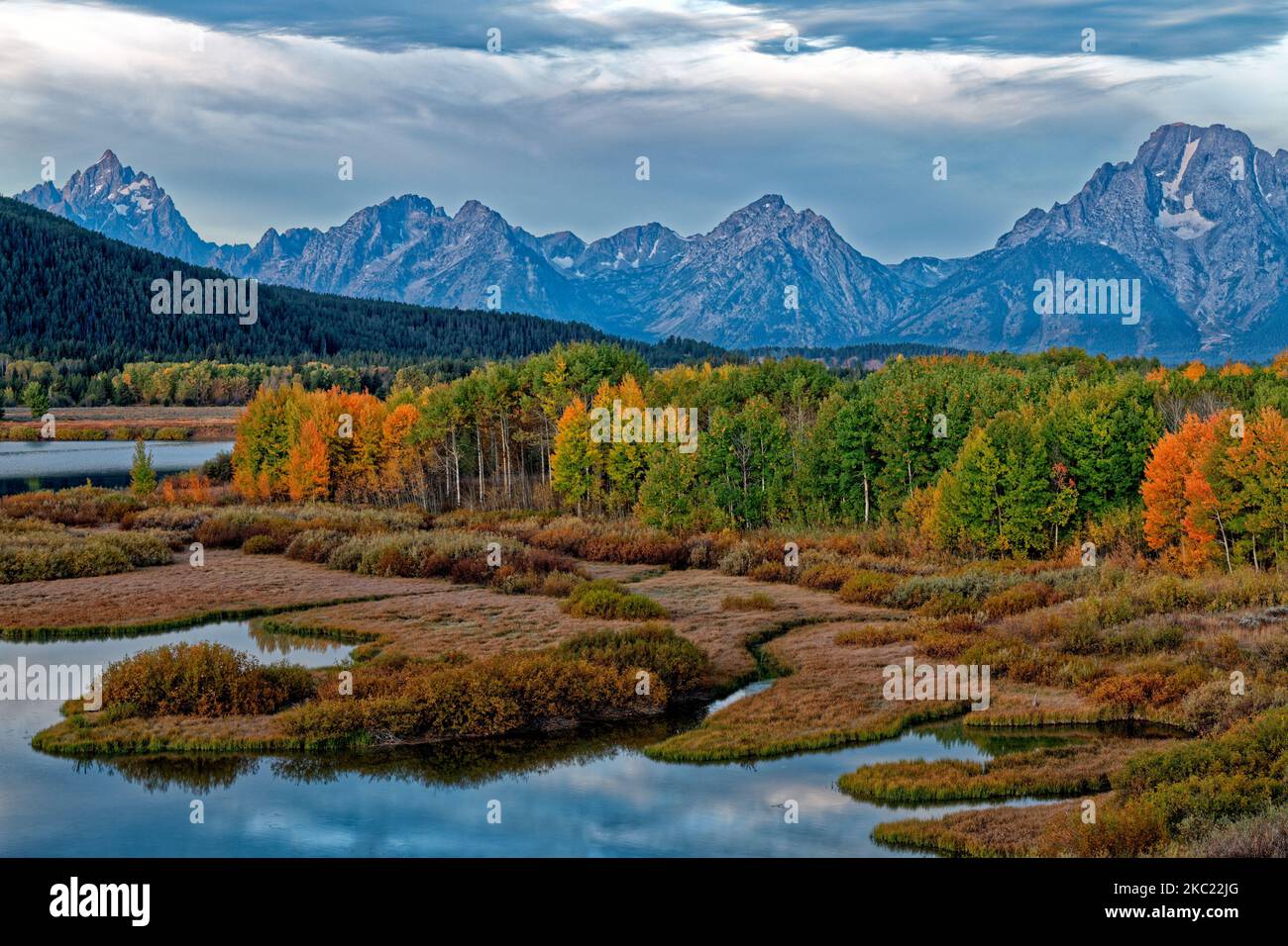 The Oxbow Bend Grand Teton National Park in the U.S Stock Photo - Alamy