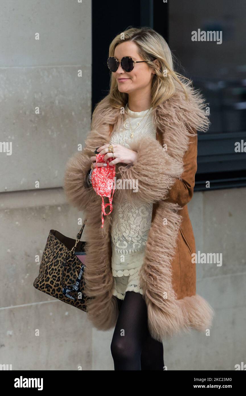 TV presenter Laura Whitmore arrives at the BBC Broadcasting House on 18 ...