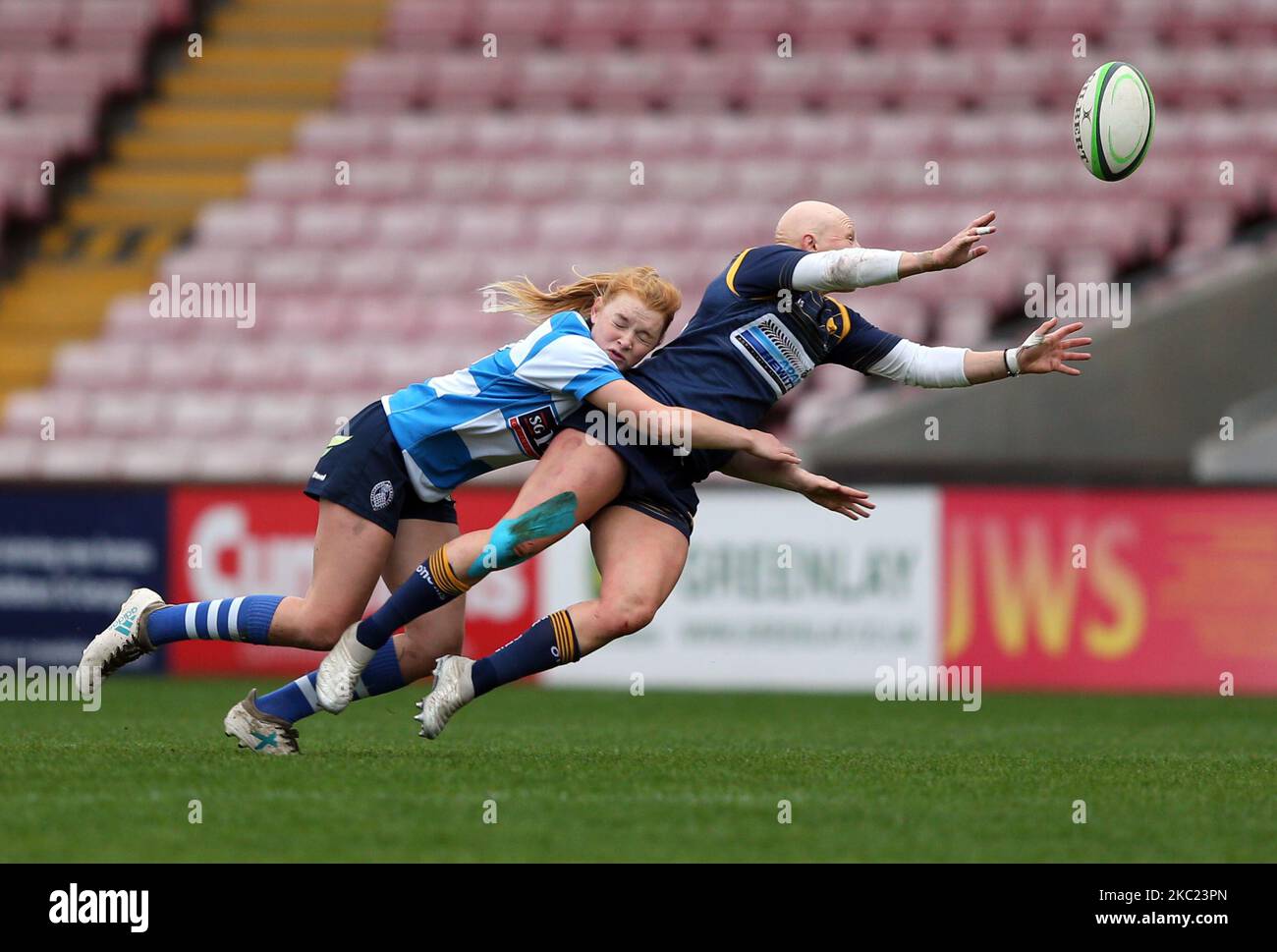 Jess Cooksey of Darlington Mowden Park Sharks and Heather Fisher of ...