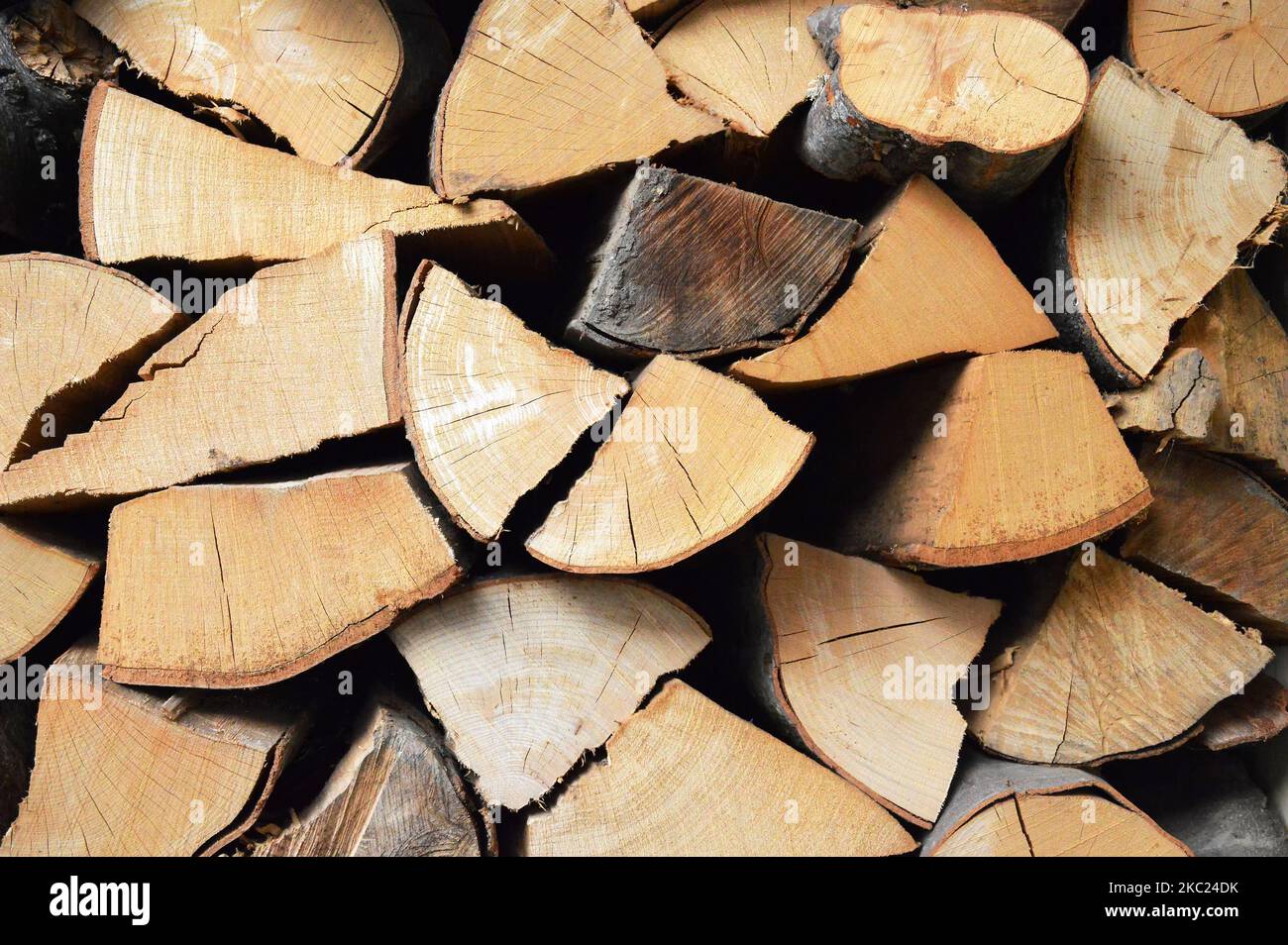 Pile chopped firewood on hi-res stock photography and images - Alamy