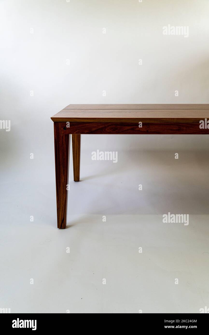 detail of the design of a table, furniture designed by artists Stock ...