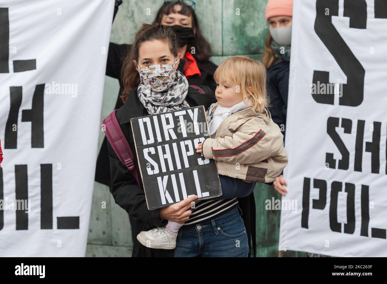 Activists from The Ocean Rebellion stage a protest outside the UN's ...