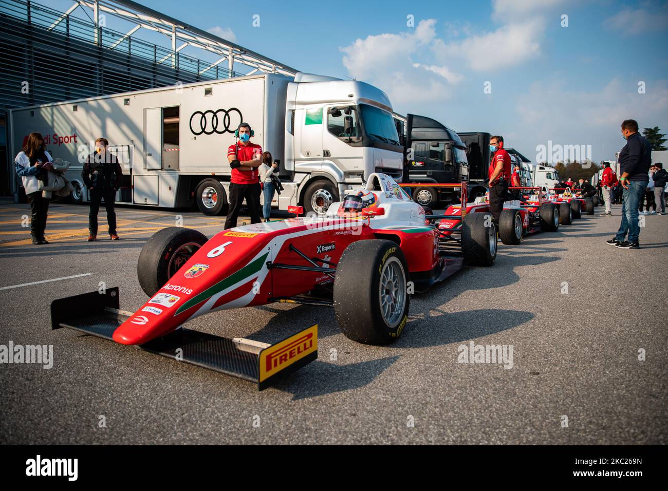 Montoya Sebastian 6 of Prema Powerteam in parc ferme during the Italian ...