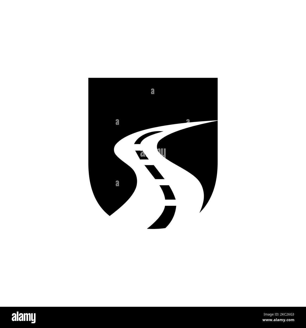 Initial Letter U Road Logo For Travel And Transportation Sign Vector ...