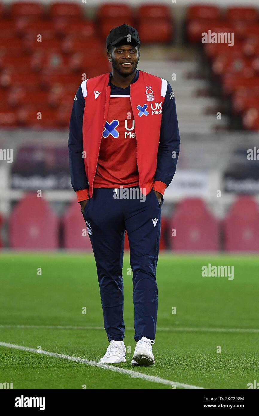 Brice Samba of Nottingham Forest during the Sky Bet Championship match ...