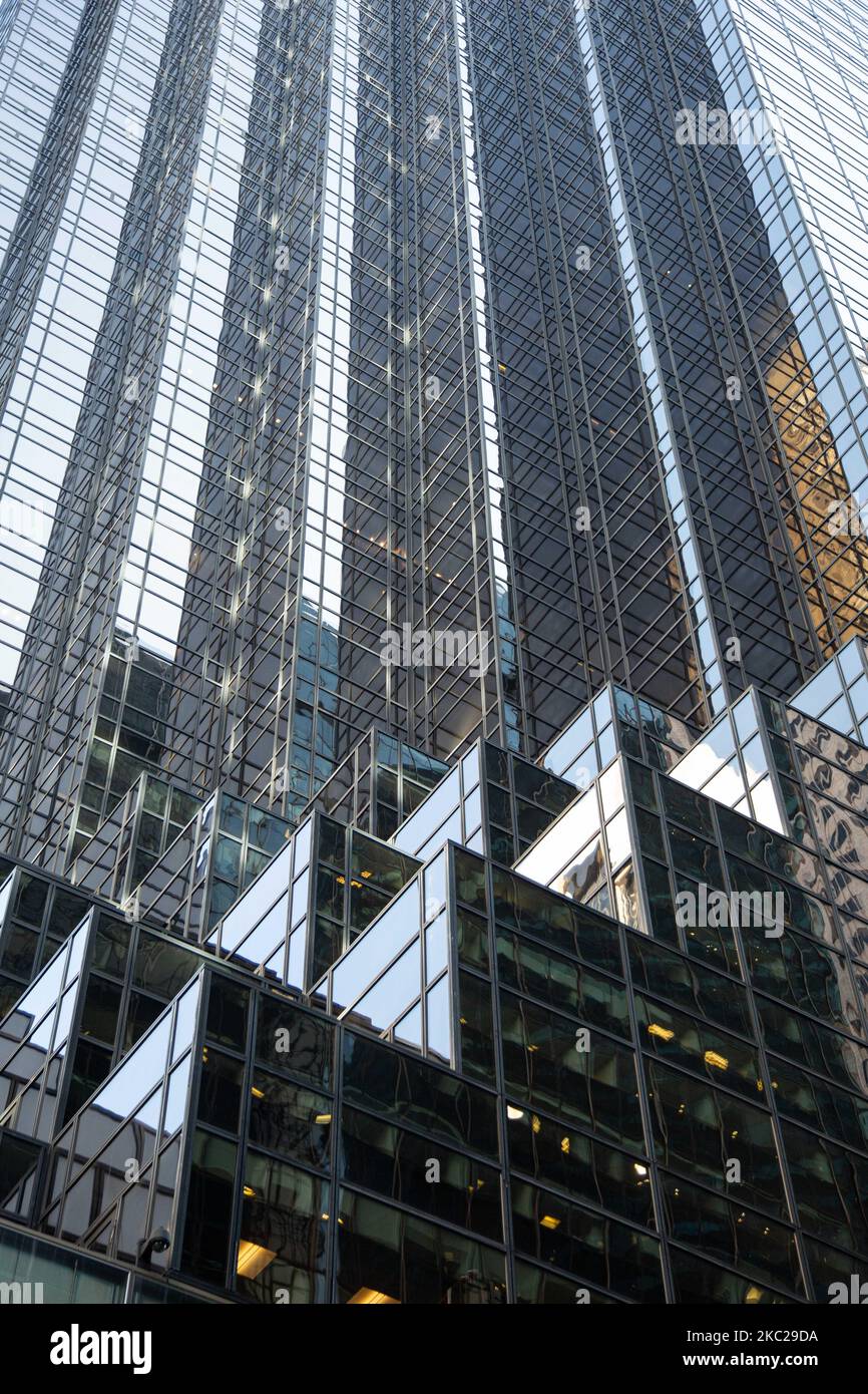 Trump Tower in New York city in the USA. The 58-floor skyscraper at ...