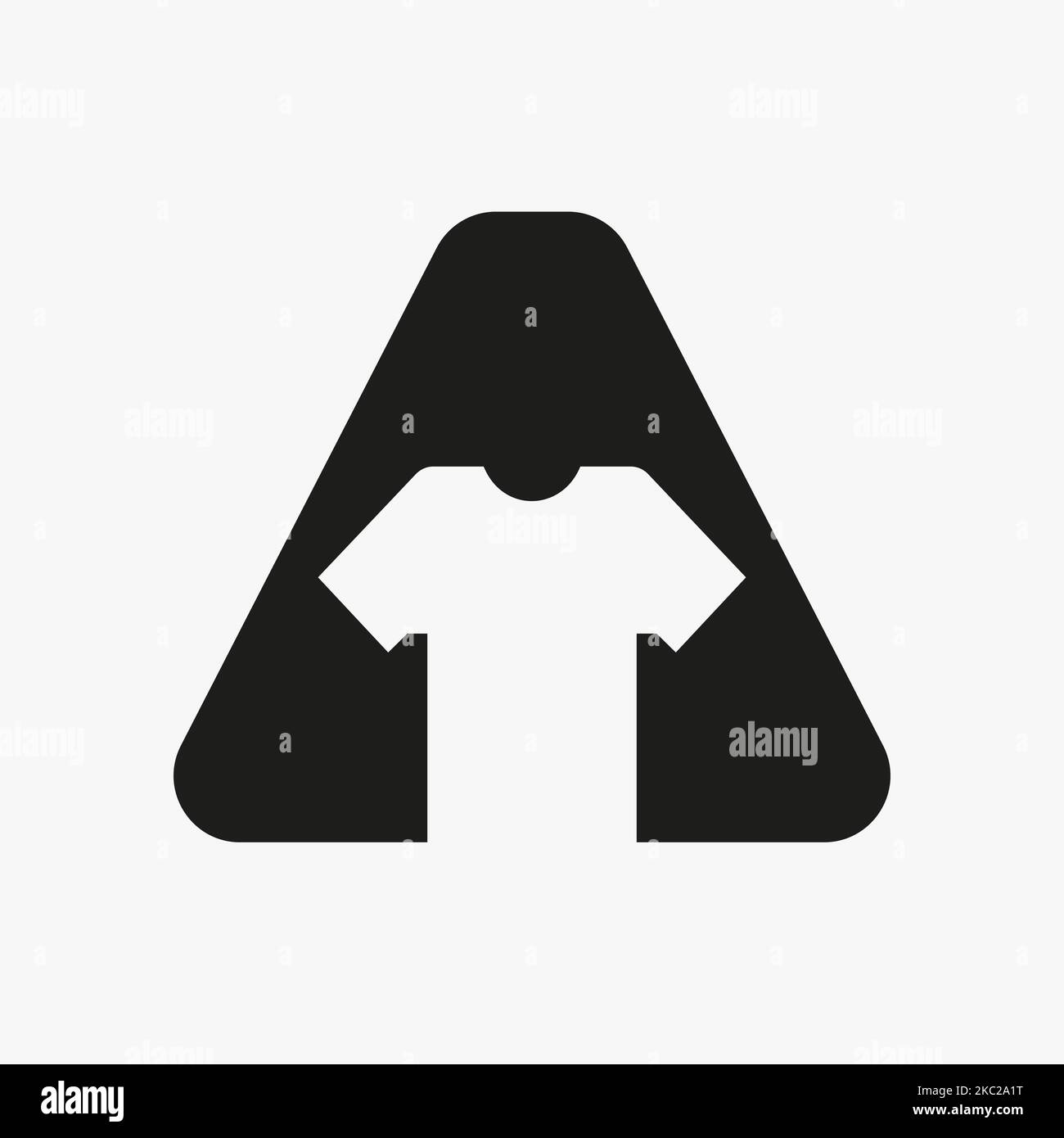 Letter A Logo Concept With T Shirt Vector Template For Garments And ...